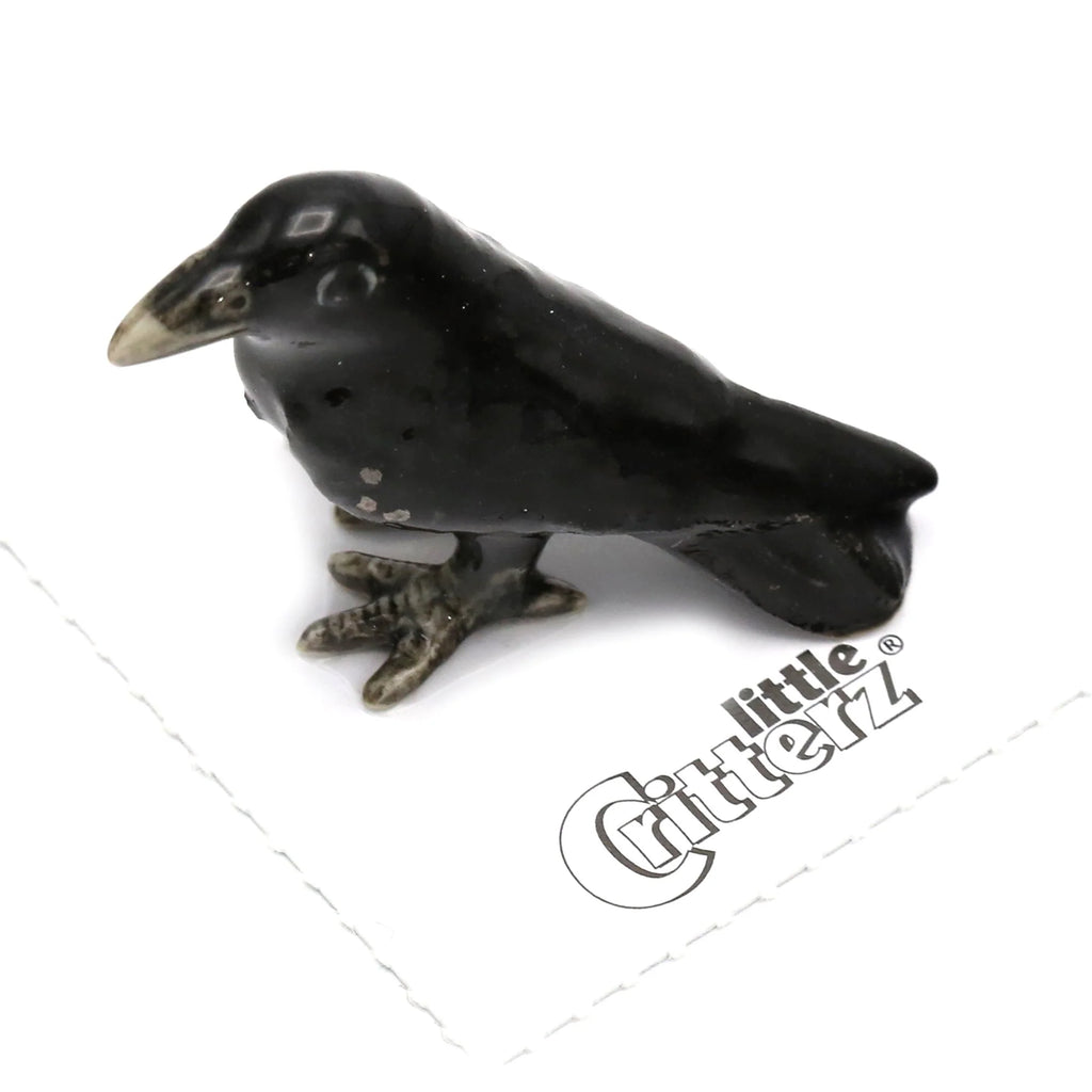 Trickster the Raven - Porcelain Miniature – Indie South