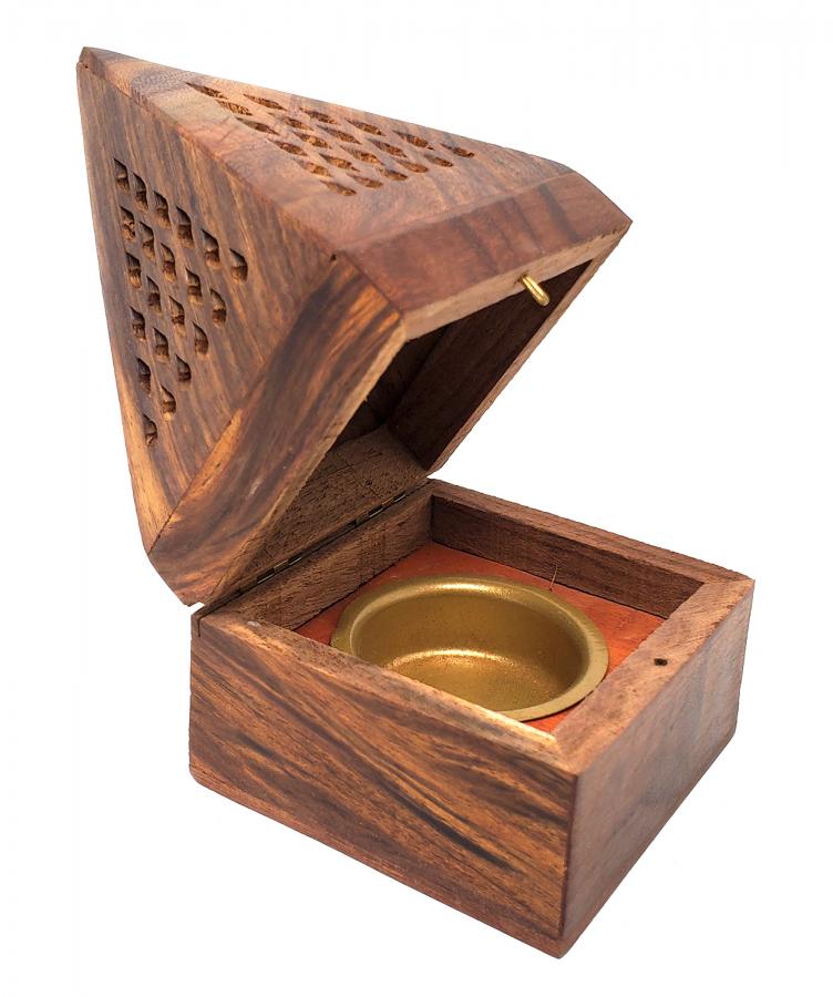 Wooden Temple Cone/Charcoal Burner – Indie South